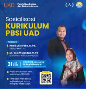 Pendidikan Bahasa dan Sastra Indonesia – Universitas Ahmad Dahlan