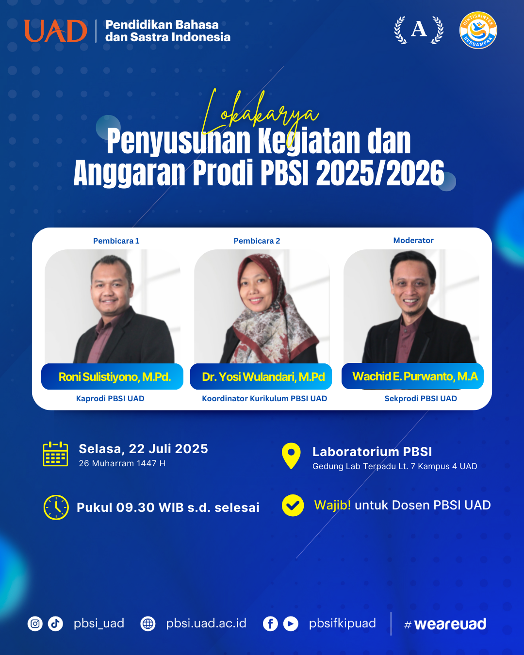 Pendidikan Bahasa dan Sastra Indonesia – Universitas Ahmad Dahlan